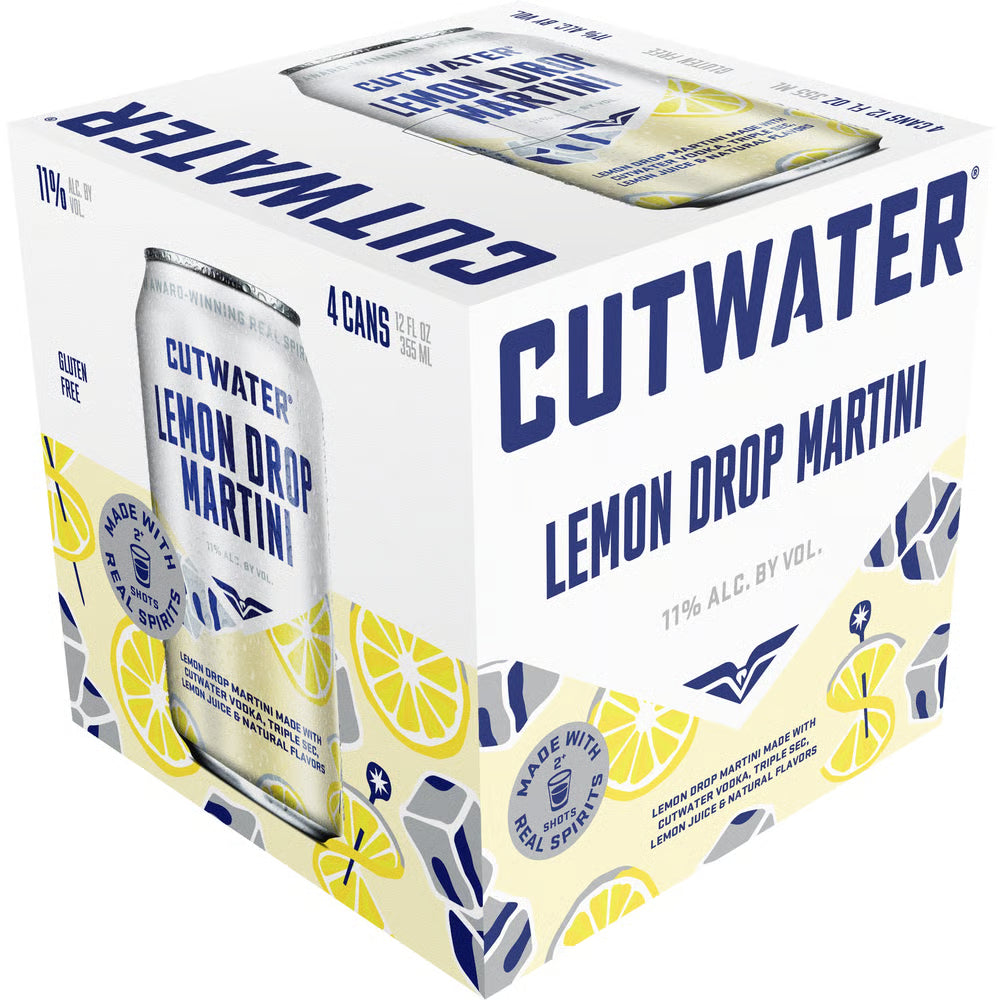 Cutwater Cocktails - Lemon Drop Martini - 4 Pack – Bottles2Gift
