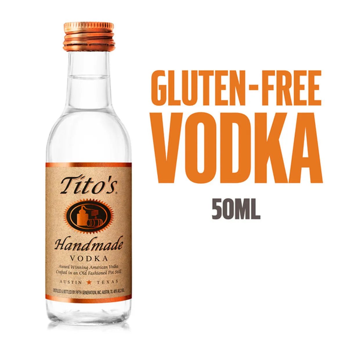 Tito's Handmade Vodka 50ml Miniature – Bottles2Gift